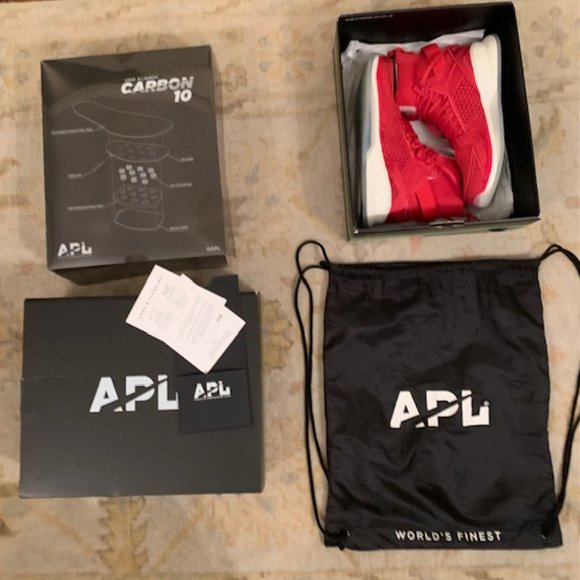 APL | Shoes | Apl Mens 9 Red Basketball Shoes Concept X And Bag | Poshmark